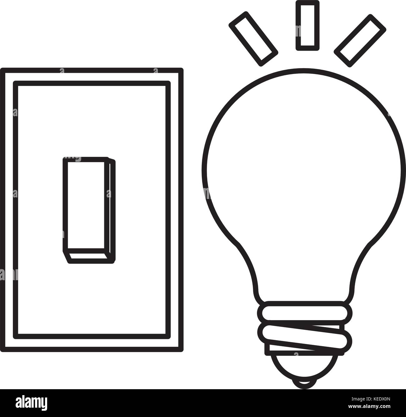 Light switch clipart Stock Vector Images - Alamy