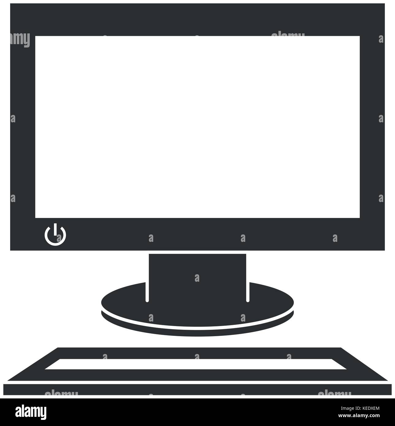 computer desktop isolated icon vector illustration design Stock Vector ...