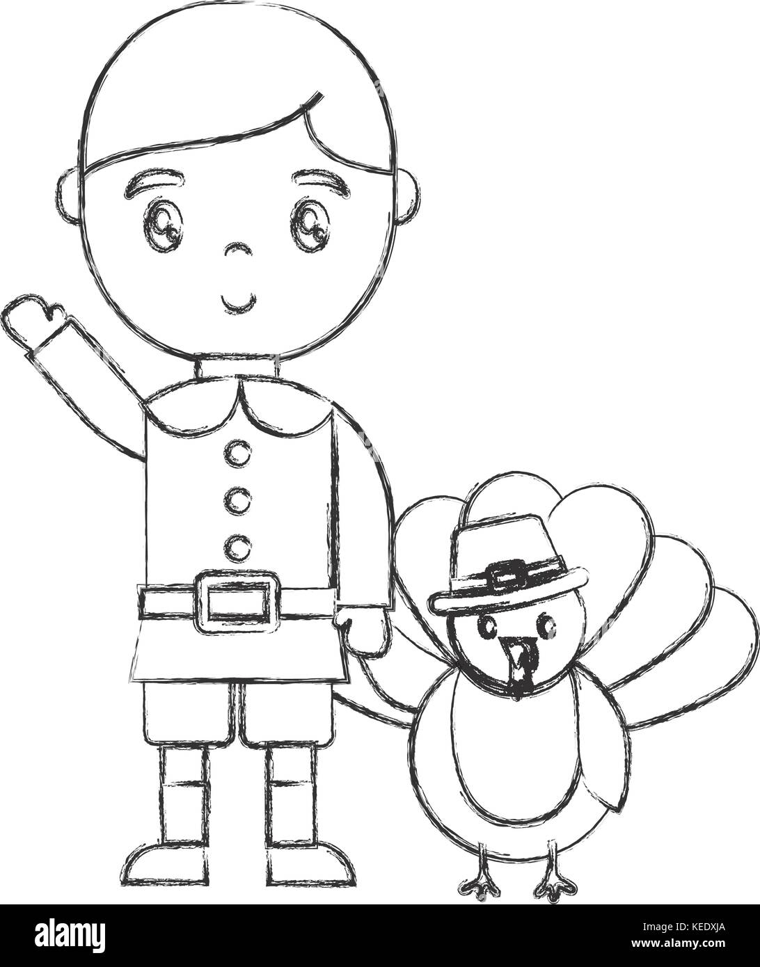 thanksgiving pilgrim design Stock Vector Image & Art - Alamy