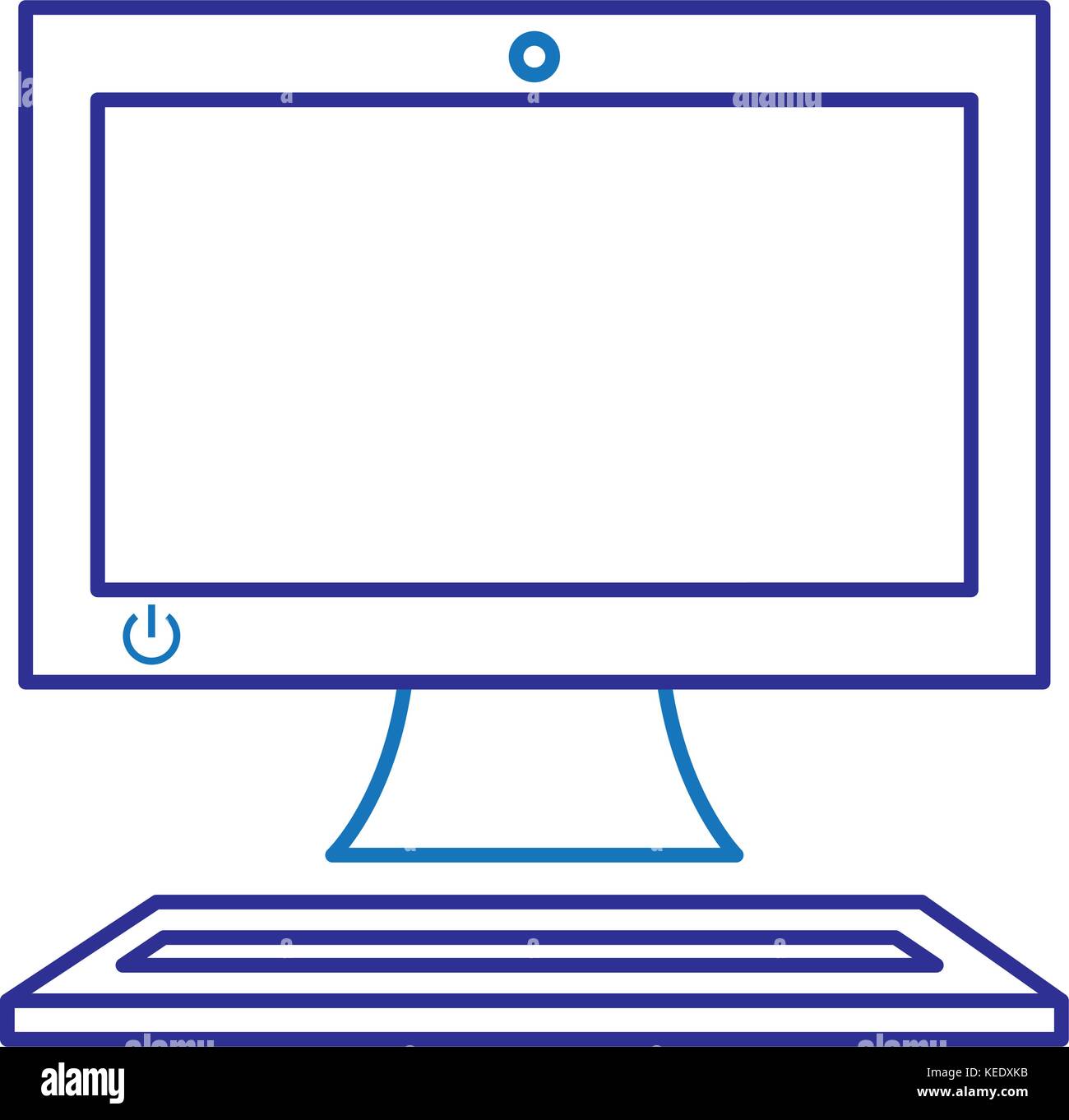 computer desktop isolated icon vector illustration design Stock Vector ...