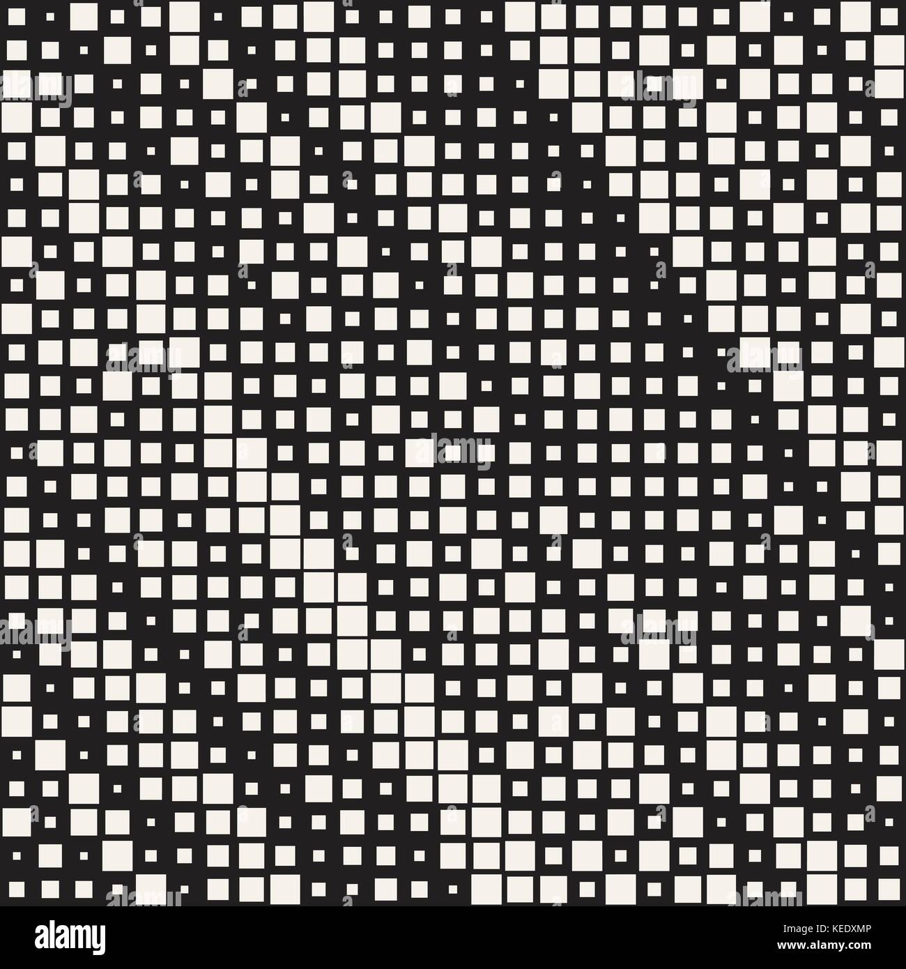Modern Stylish Halftone Texture Endless Abstract Background With Random Size Squares Vector