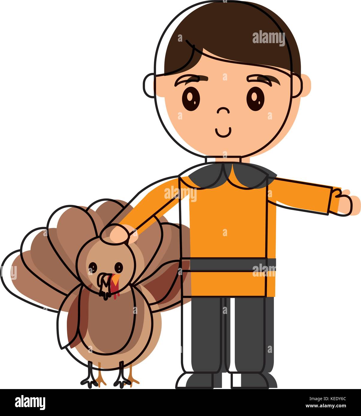 thanksgiving pilgrim design Stock Vector Image & Art - Alamy