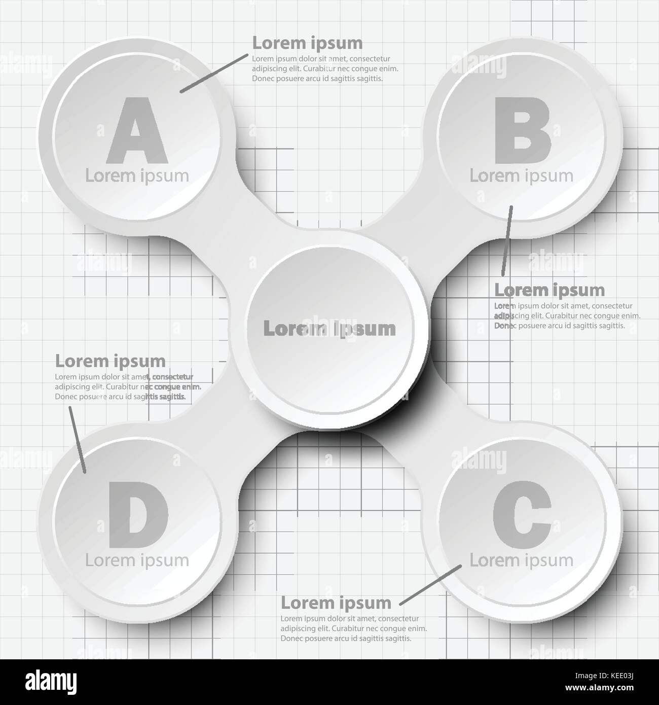 White simple 3d paper clip tag for website presentation cover poster ...