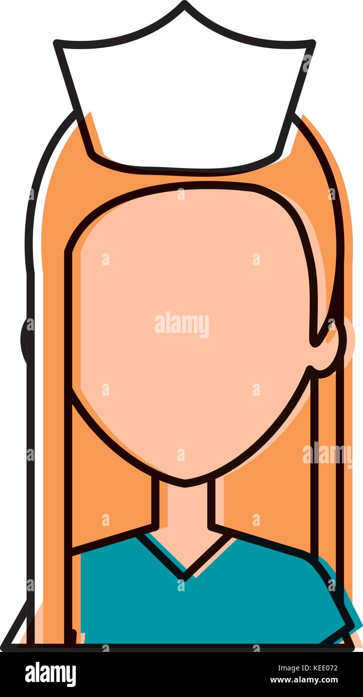 beutiful nurse avatar character vector illustration design Stock Vector ...