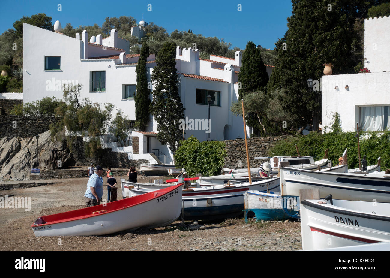 Salvador Dali house ans museum.Portlligat.Cadaqués.Girona.Spain Stock ...