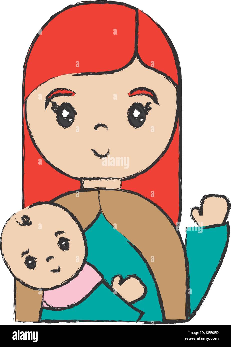 Old statue of virgin mary Stock Vector Images - Alamy