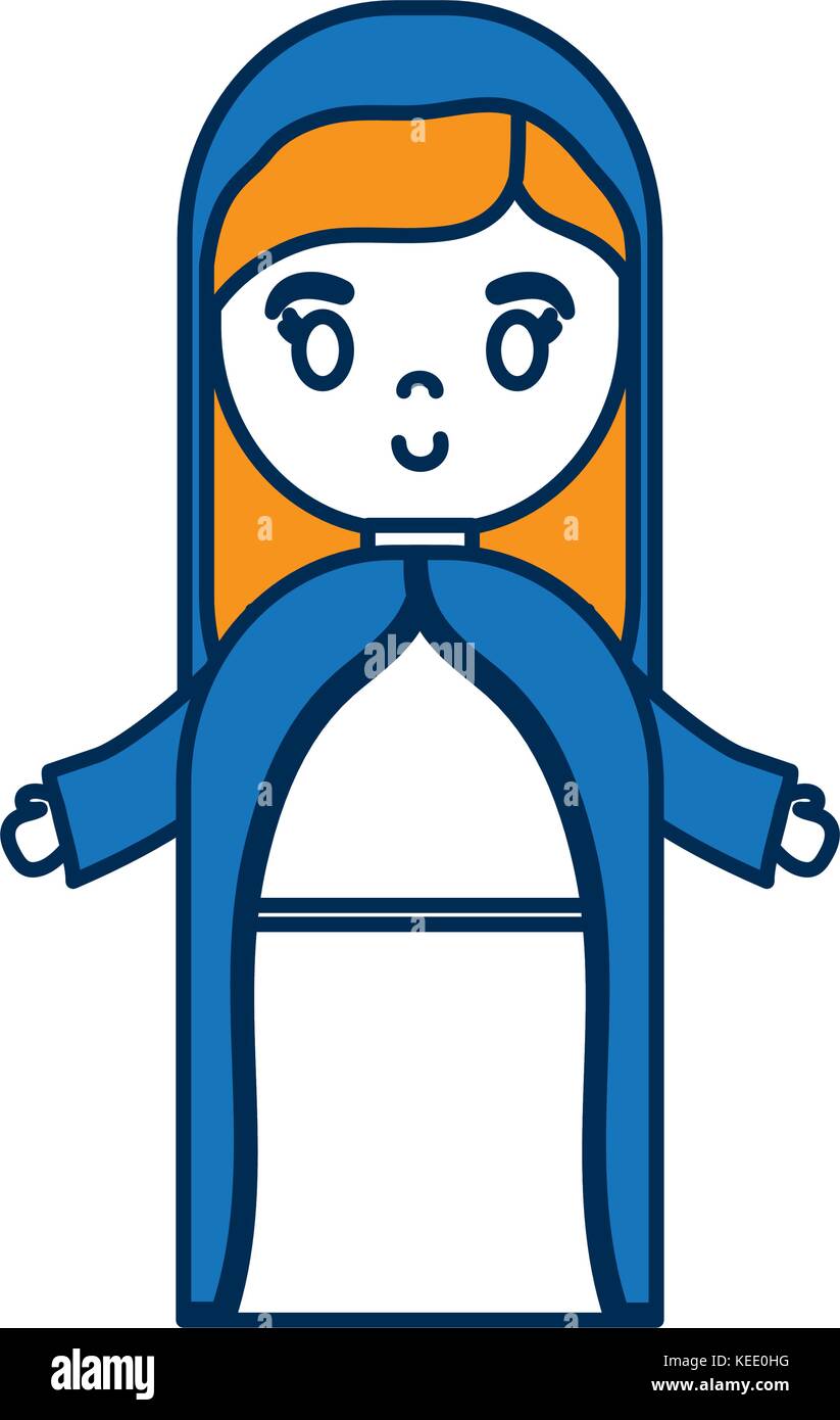 cartoon virgin mary icon Stock Vector Image & Art - Alamy