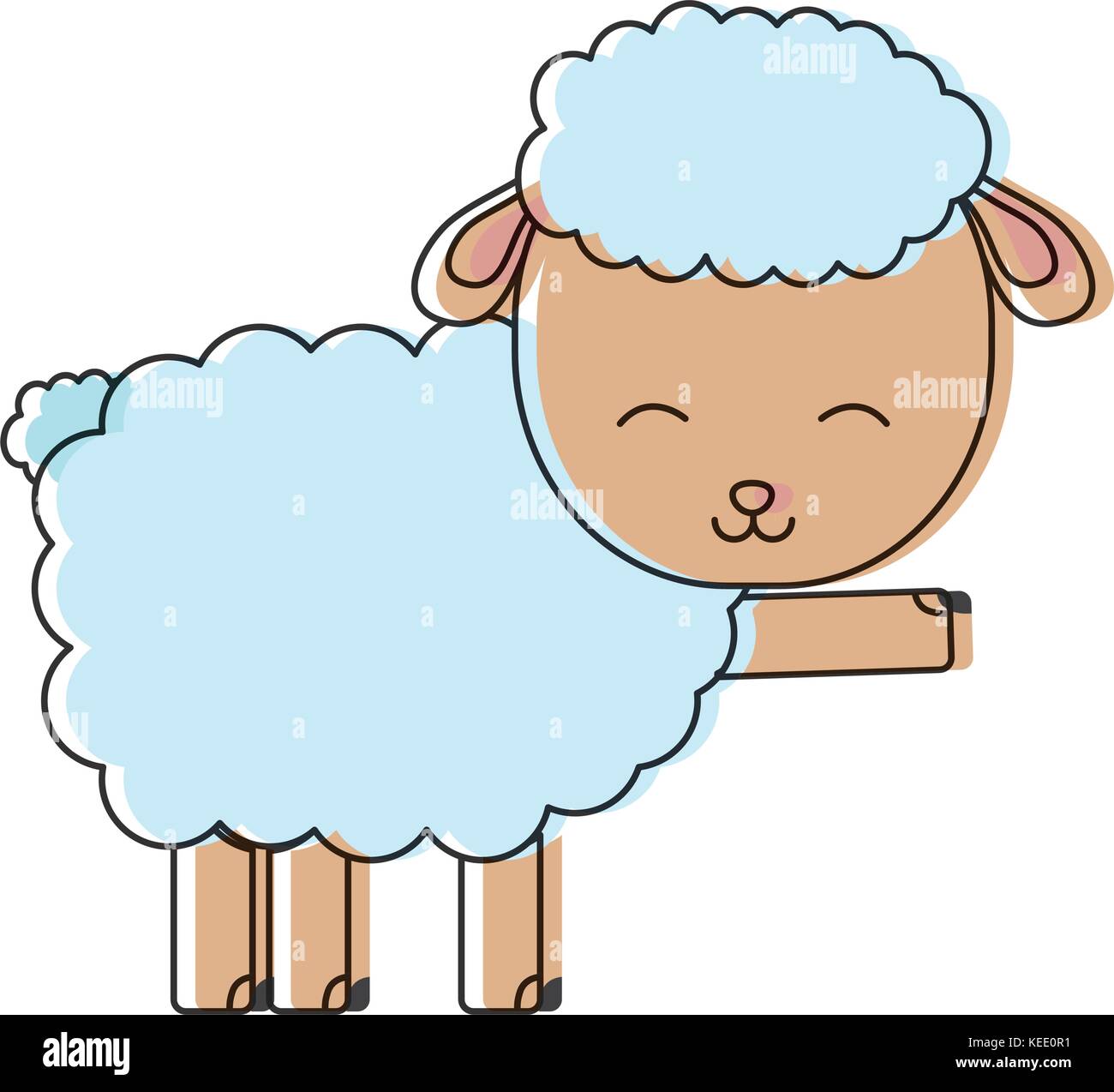cartoon sheep icon Stock Vector Image & Art - Alamy