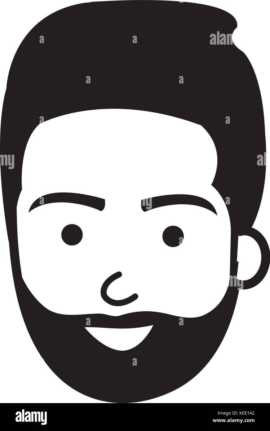 young man head avatar character Stock Vector Image & Art - Alamy