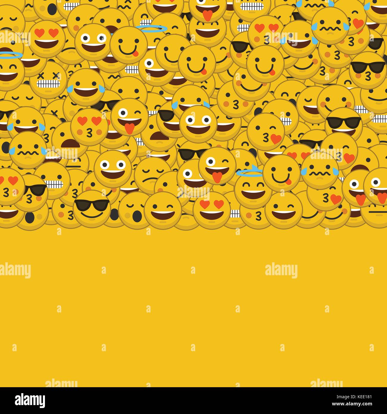 Set of emoji emoticon character faces background Stock Vector Image ...