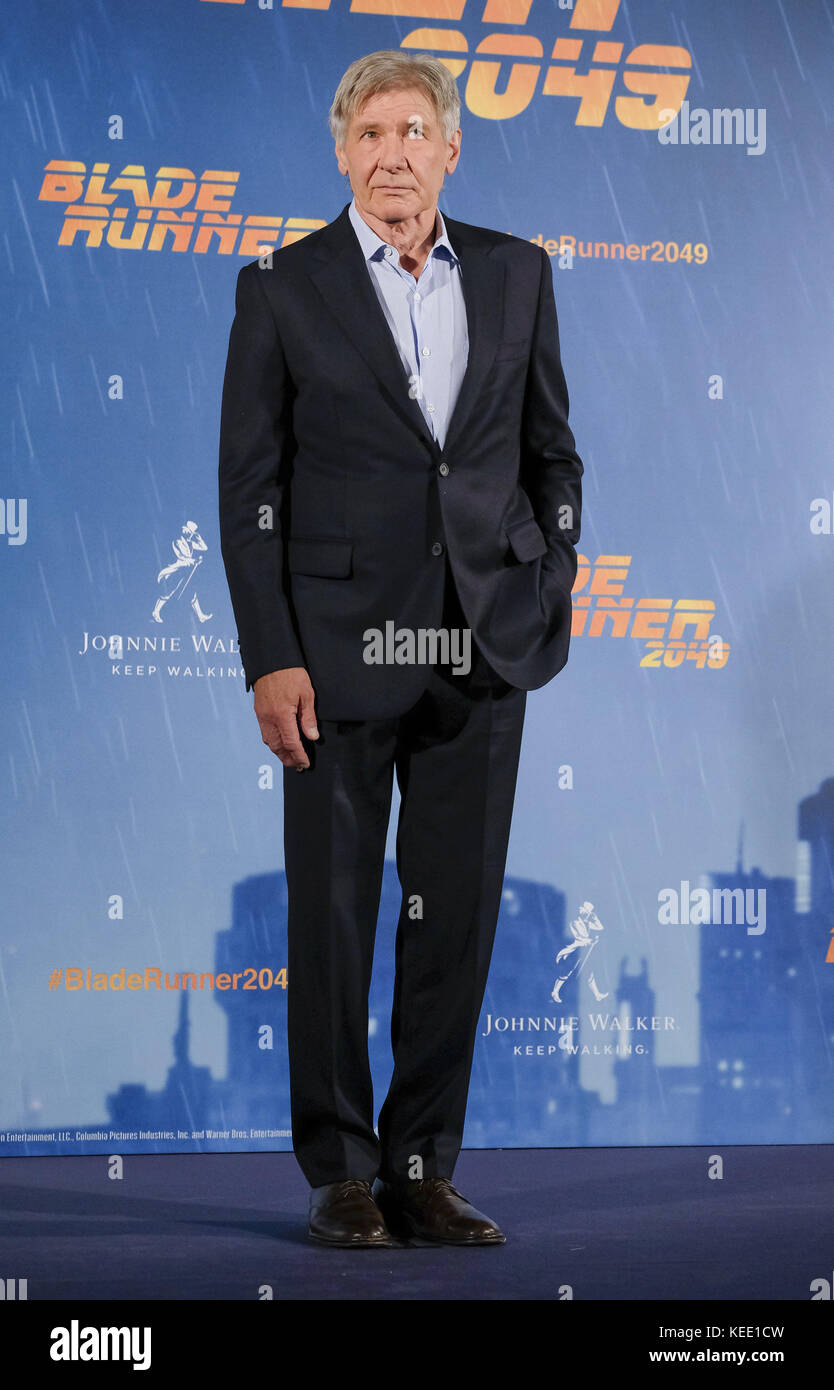 Madrid photocall for 'Blade Runner 2049' Featuring: Harrison Ford Where ...
