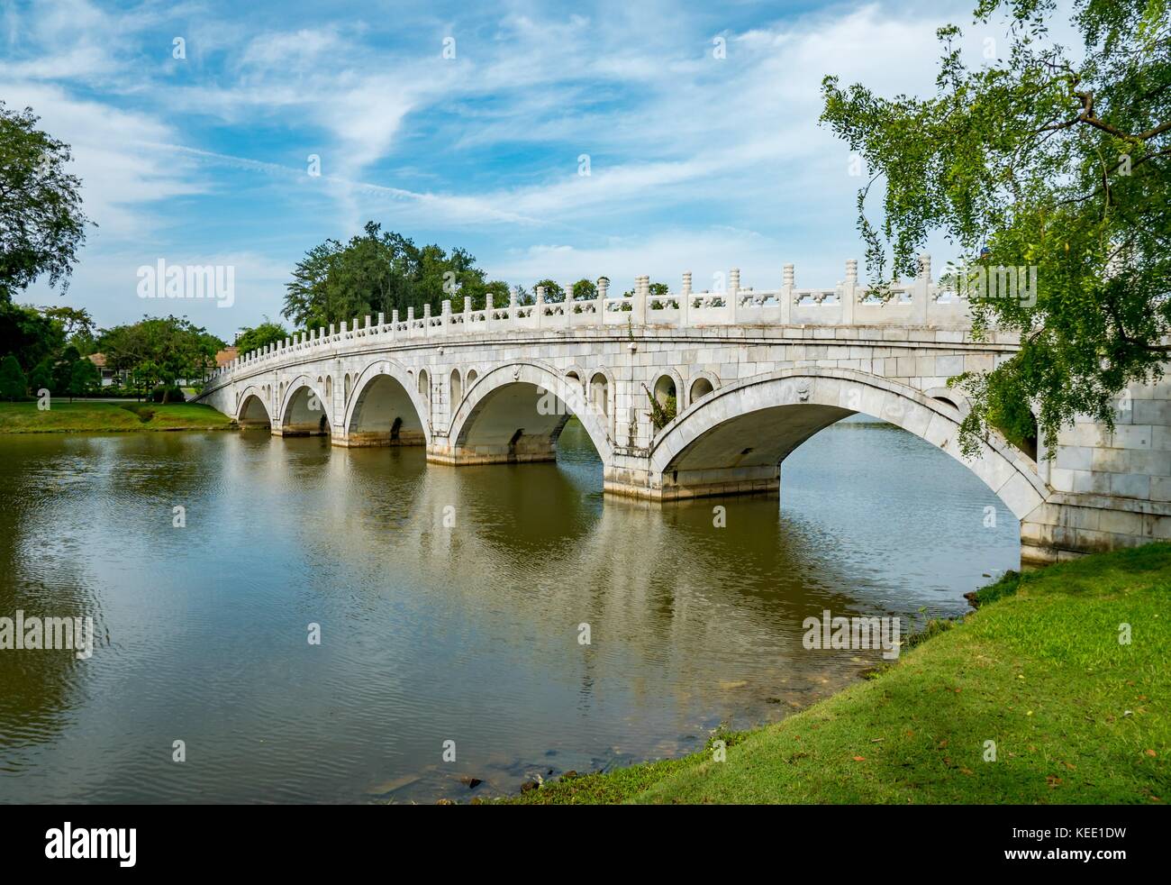 The Bridge Connecting The Chinese Garden And Japanese Garden Islands The Bridge Connecting The Chinese Garden And Japanese Garden Islands