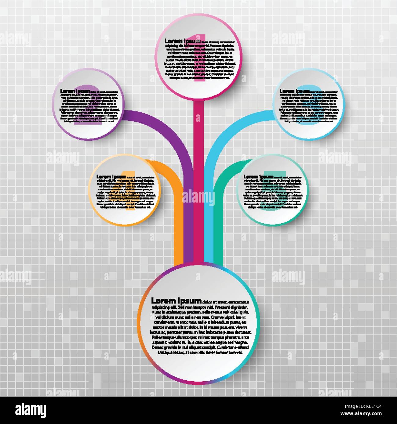Paper circle with colorful edge from coloful line for website ...
