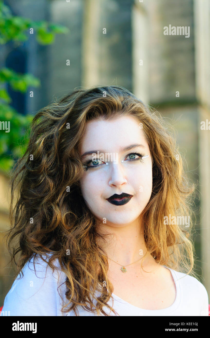 EDINBURGH, SCOTLAND - AUGUST 24, 2016: Female performer on the high ...