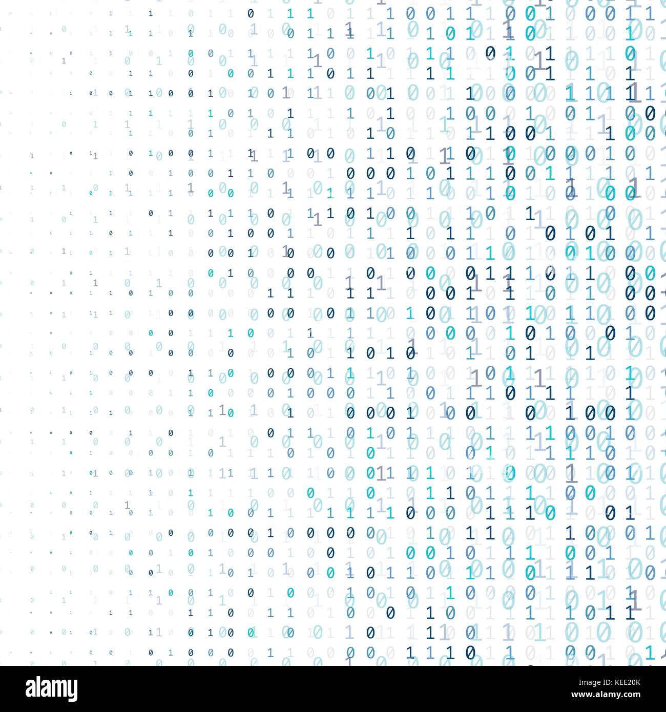 Binary code digital technology background made with zeros and ones ...