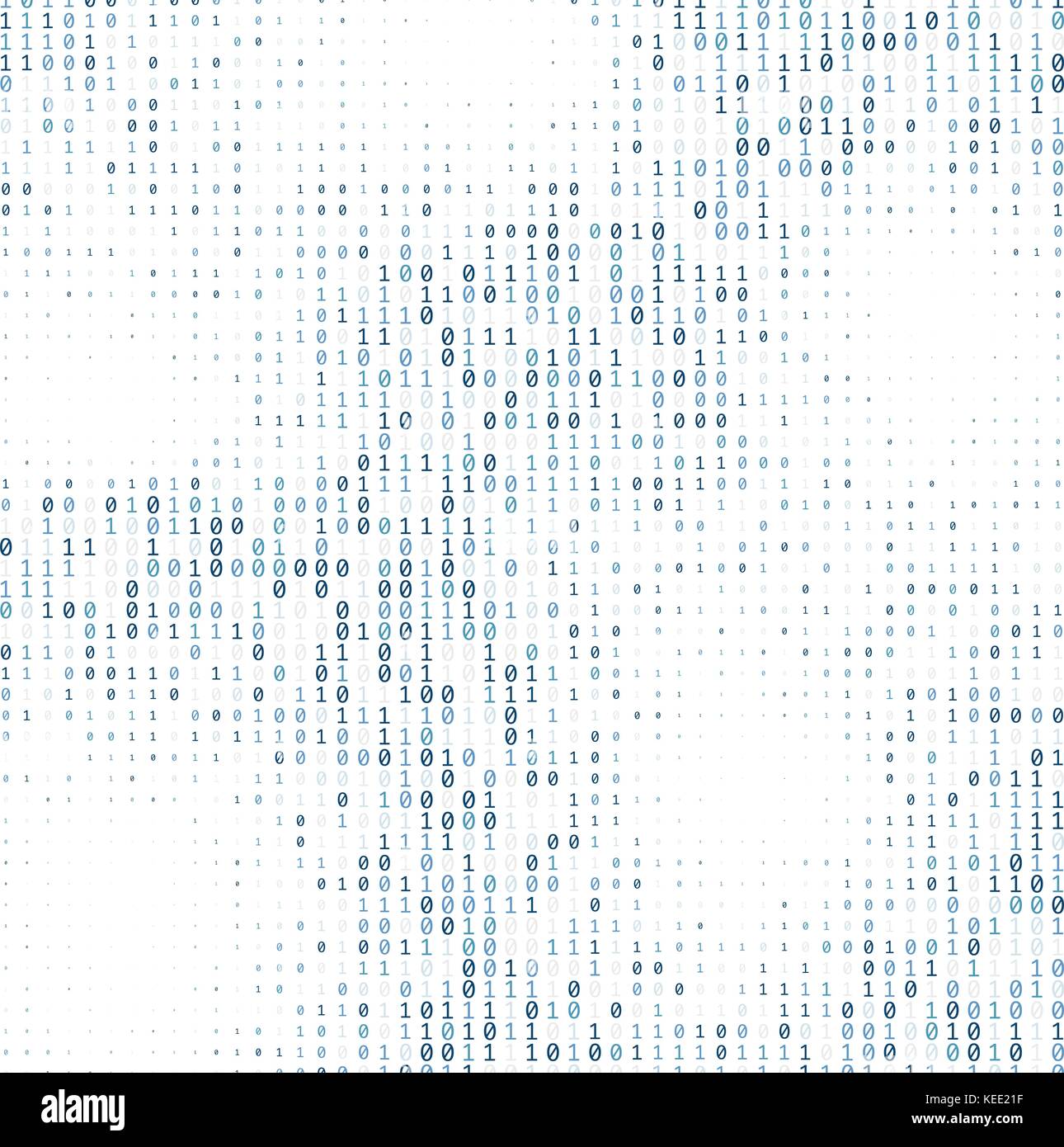 Binary code digital technology background made with zeros and ones ...