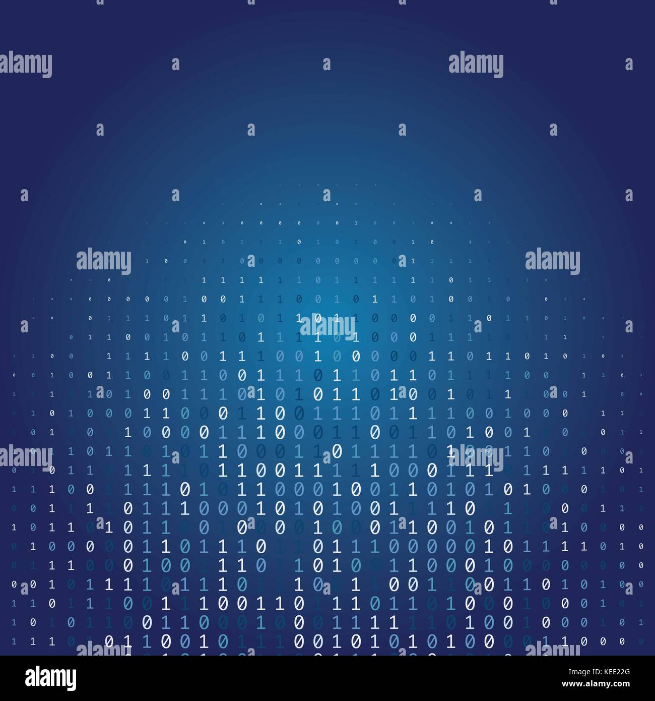 Binary code digital technology background made with zeros and ones ...