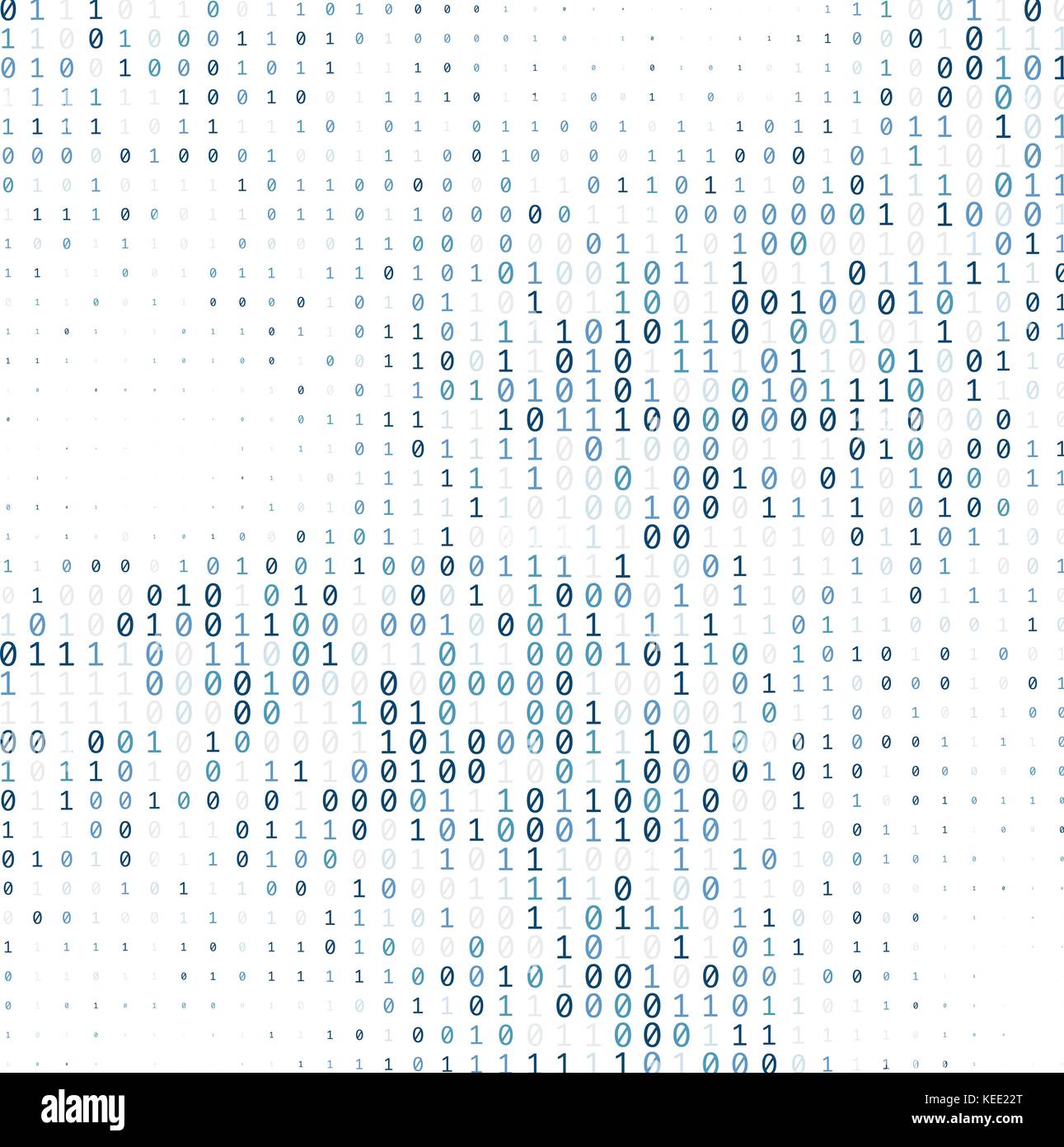 Binary code digital technology background made with zeros and ones ...