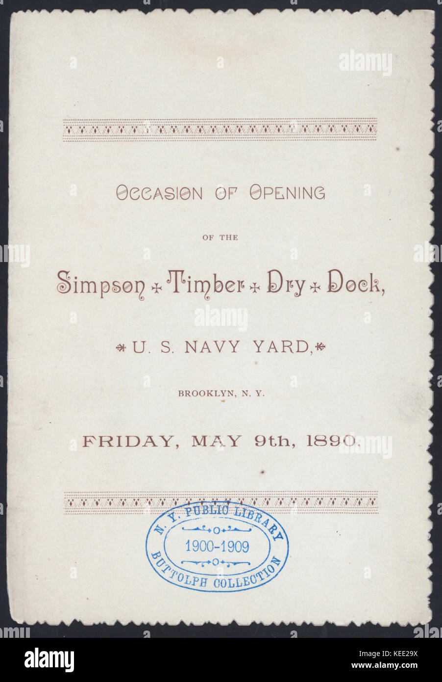 DINNER) FOR THE OPENING OF SIMPSON TIMBER DRY DOCK (held by) (SIMPSON ...