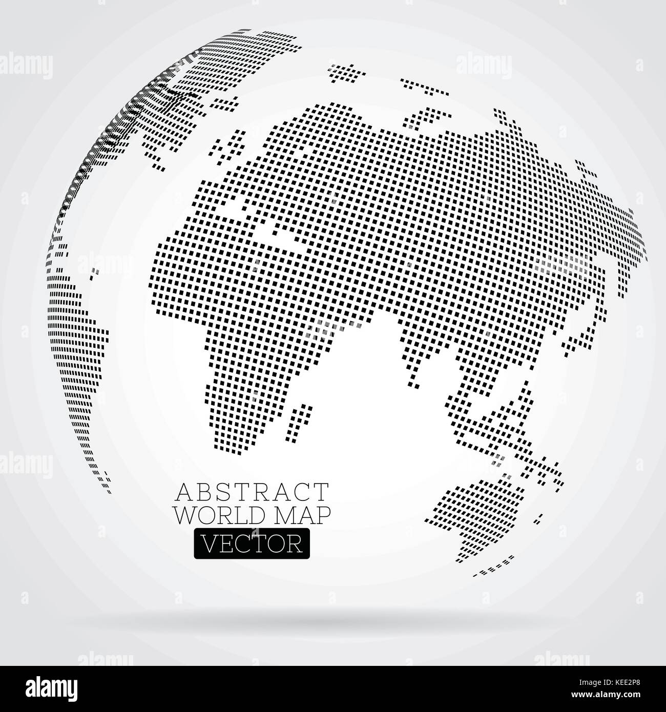 Pixel world map made from small squares Stock Vector Image & Art - Alamy