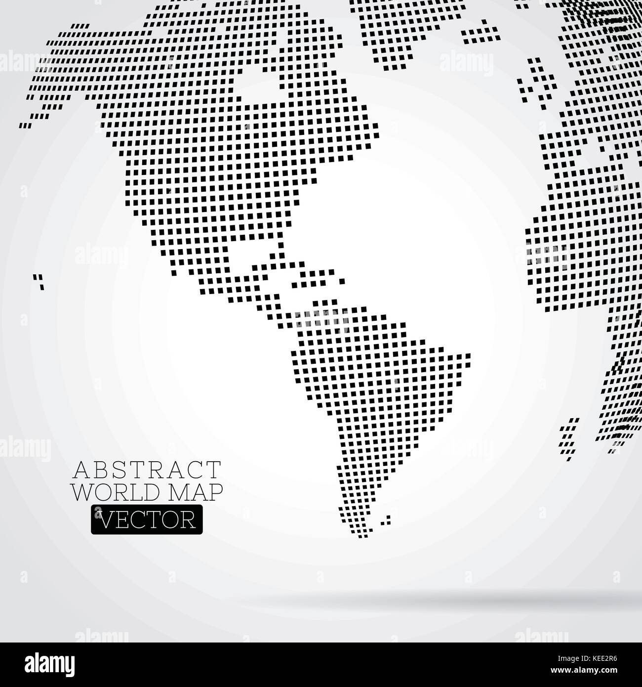 Pixel world map made from small squares Stock Vector Image & Art - Alamy