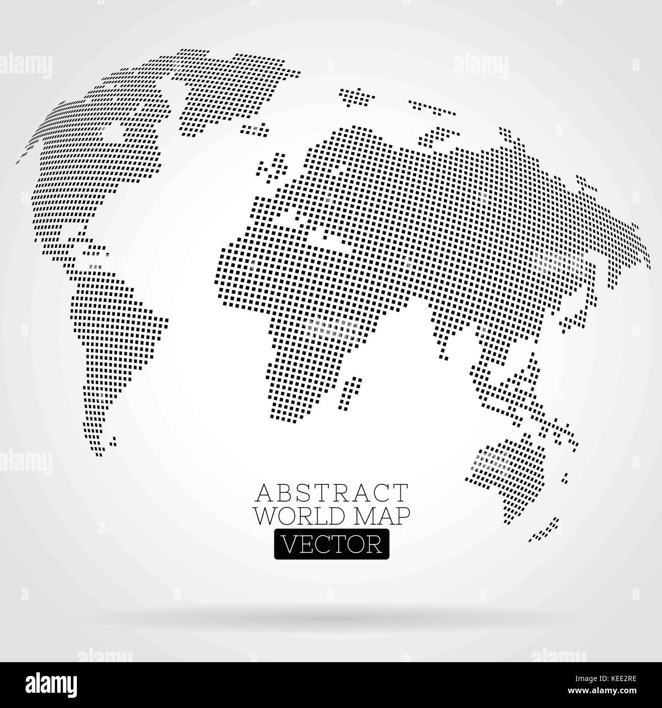 Pixel world map made from small squares Stock Vector Image & Art - Alamy