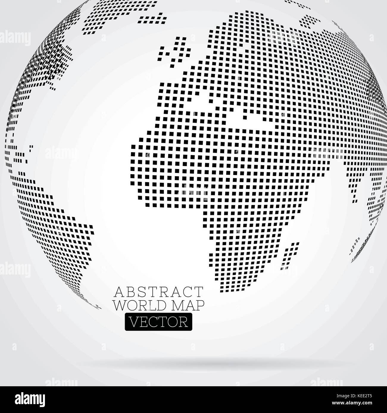 Pixel world map made from small squares Stock Vector Image & Art - Alamy