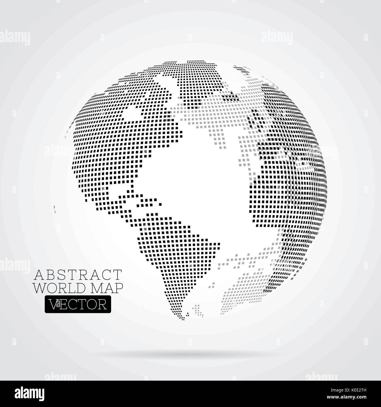 Pixel world map made from small squares Stock Vector Image & Art - Alamy