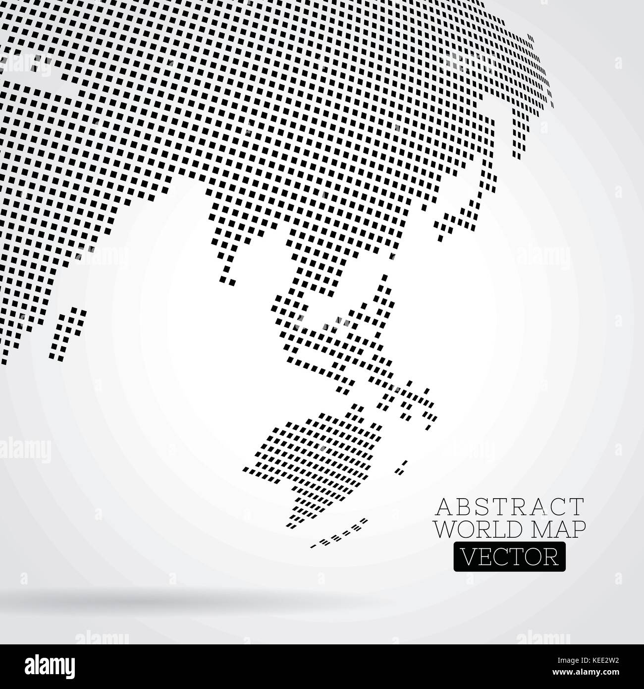 Pixel world map made from small squares Stock Vector Image & Art - Alamy