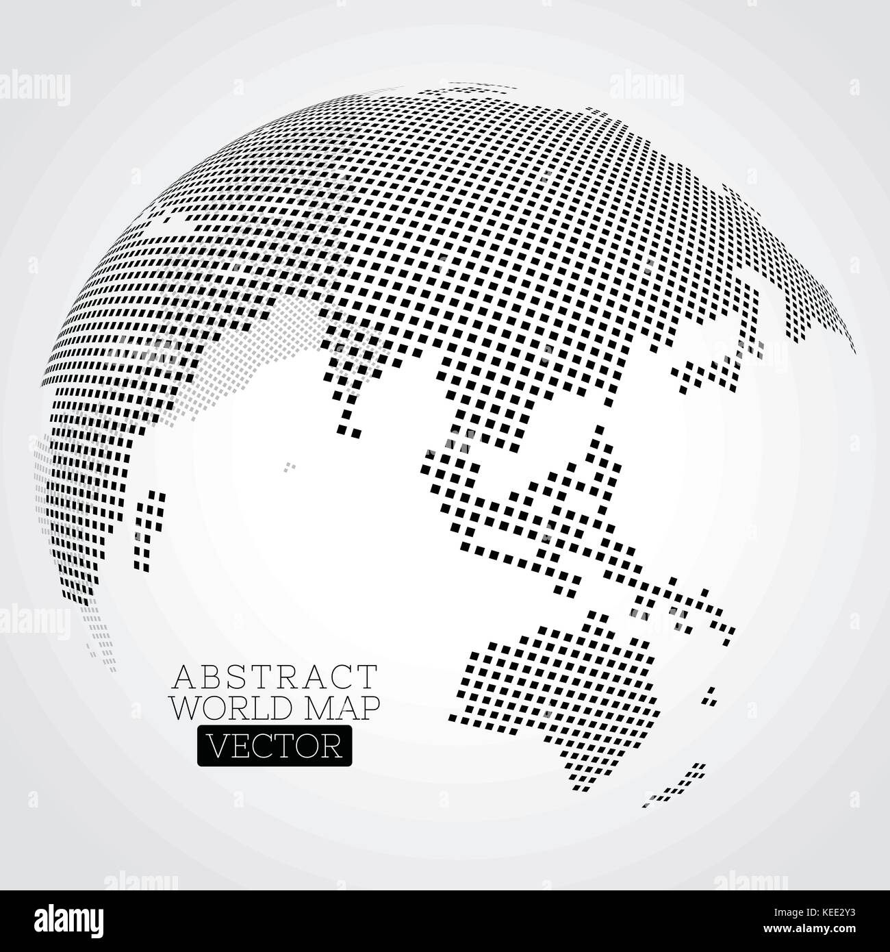 Pixel world map made from small squares Stock Vector Image & Art - Alamy