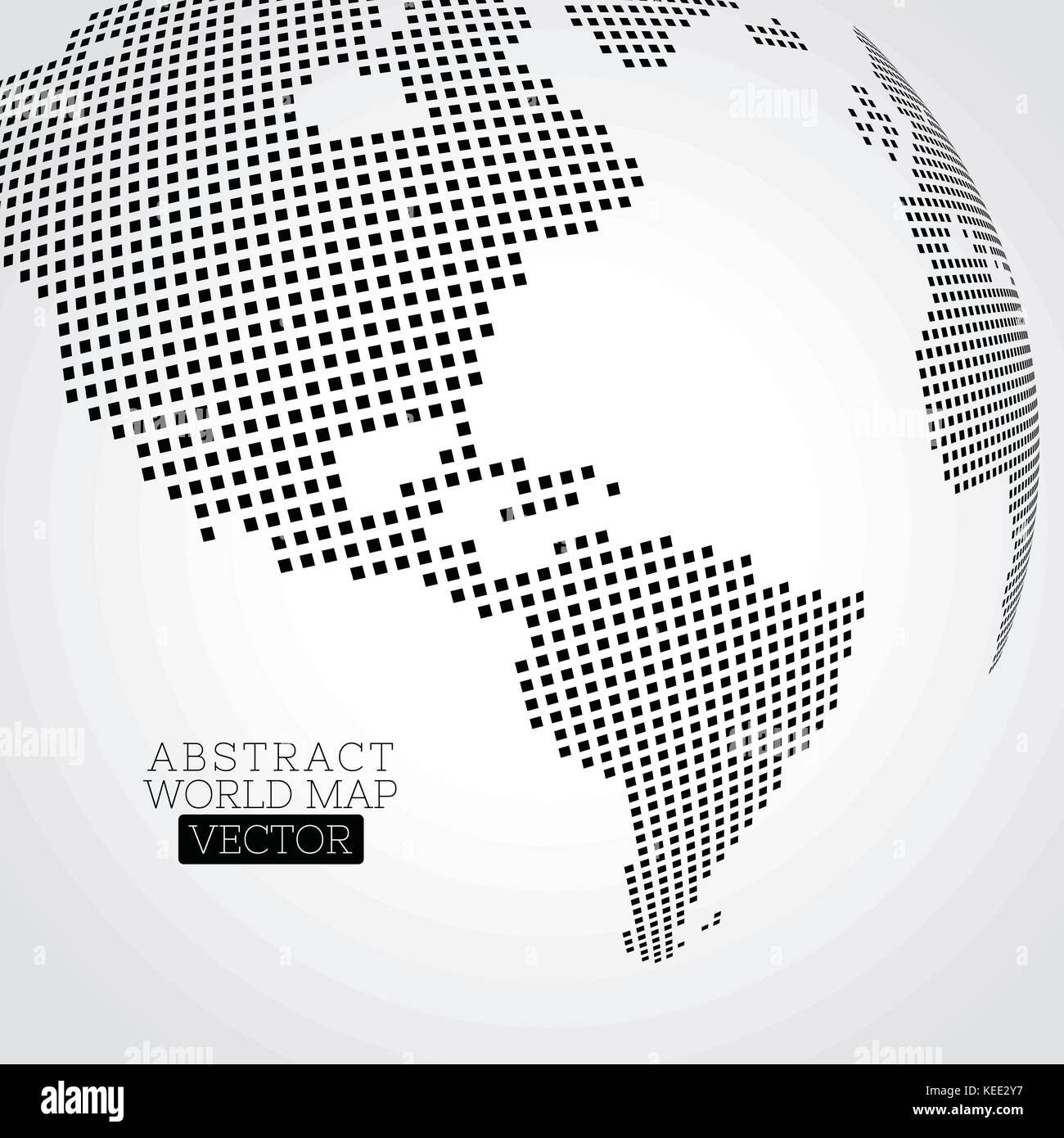 Pixel world map made from small squares Stock Vector Image & Art - Alamy