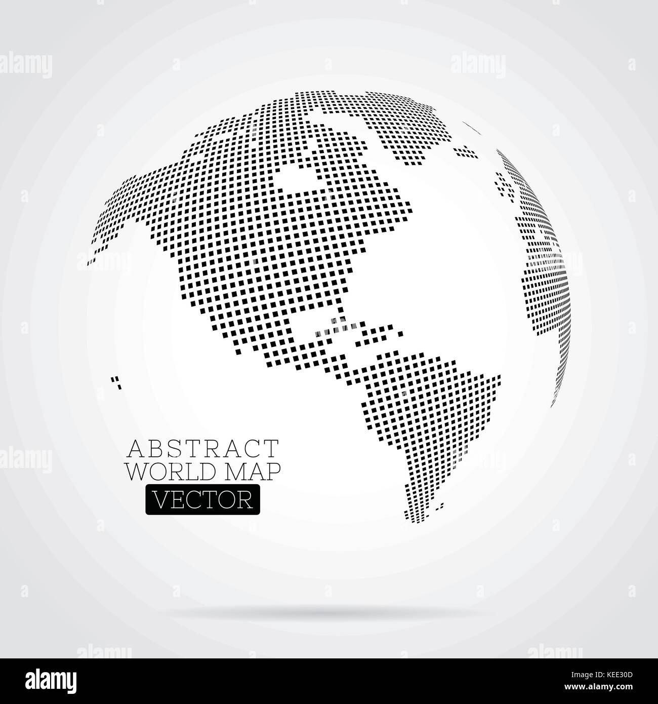 Pixel world map made from small squares Stock Vector Image & Art - Alamy