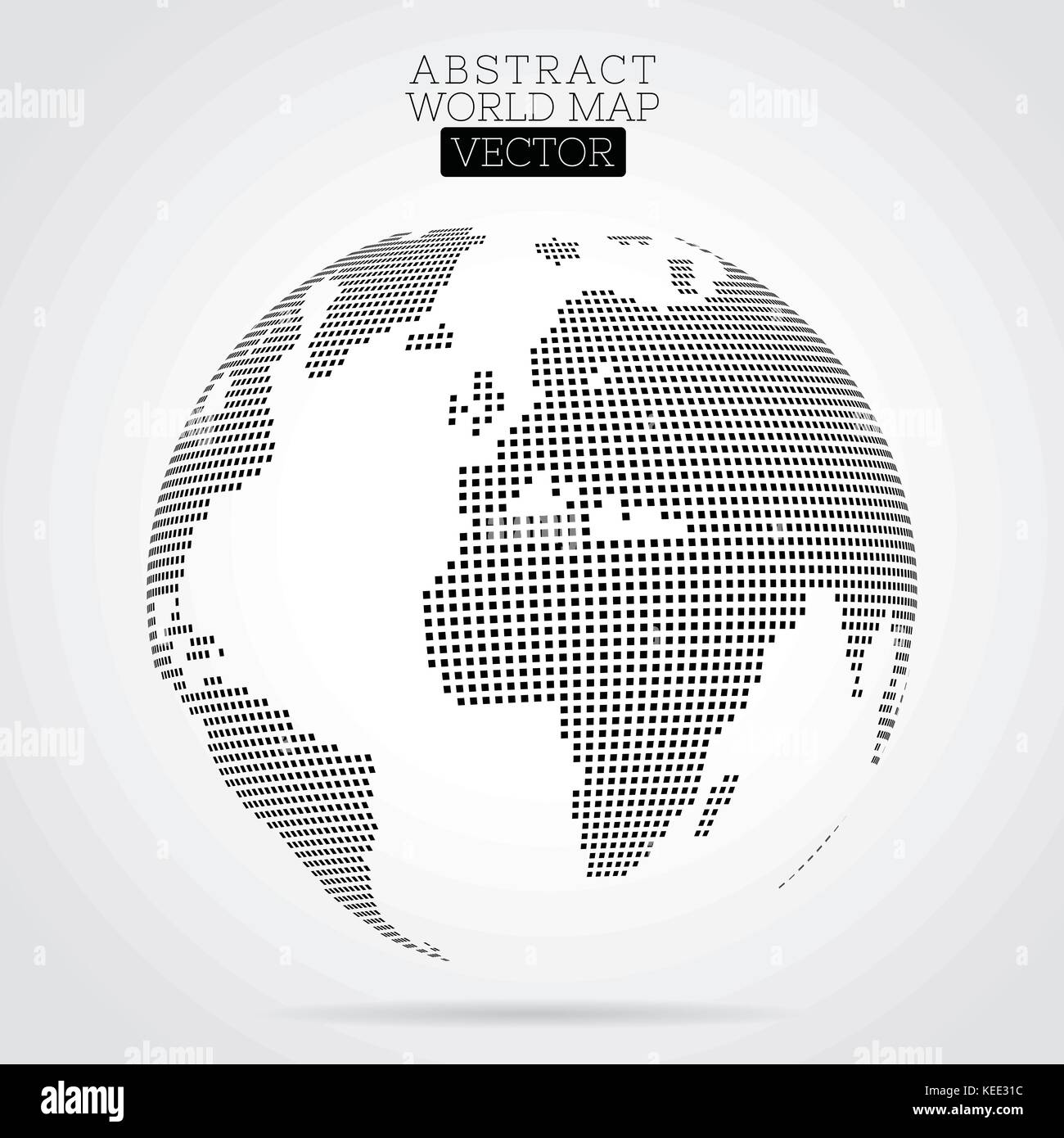 Pixel world map made from small squares Stock Vector Image & Art - Alamy