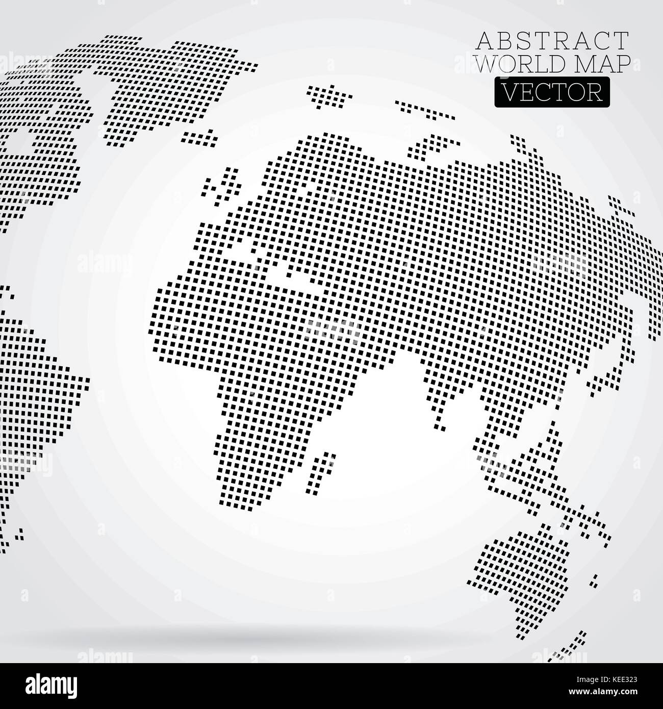 Pixel world map made from small squares Stock Vector Image & Art - Alamy