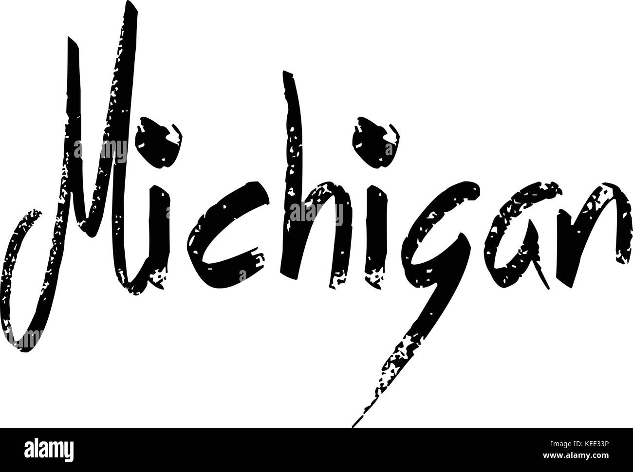 Michigan text sign illustration on White background Stock Vector Image ...