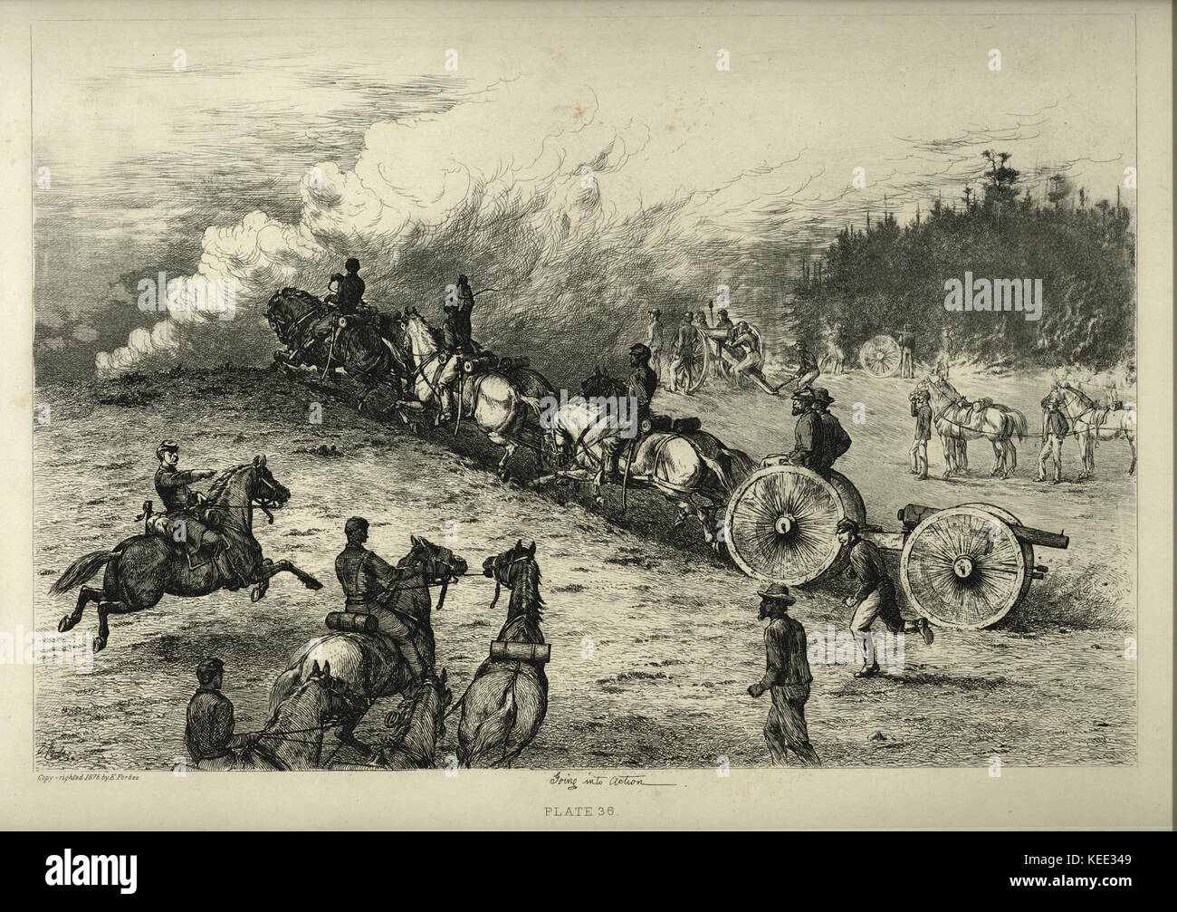 Going into Action Stock Photo - Alamy