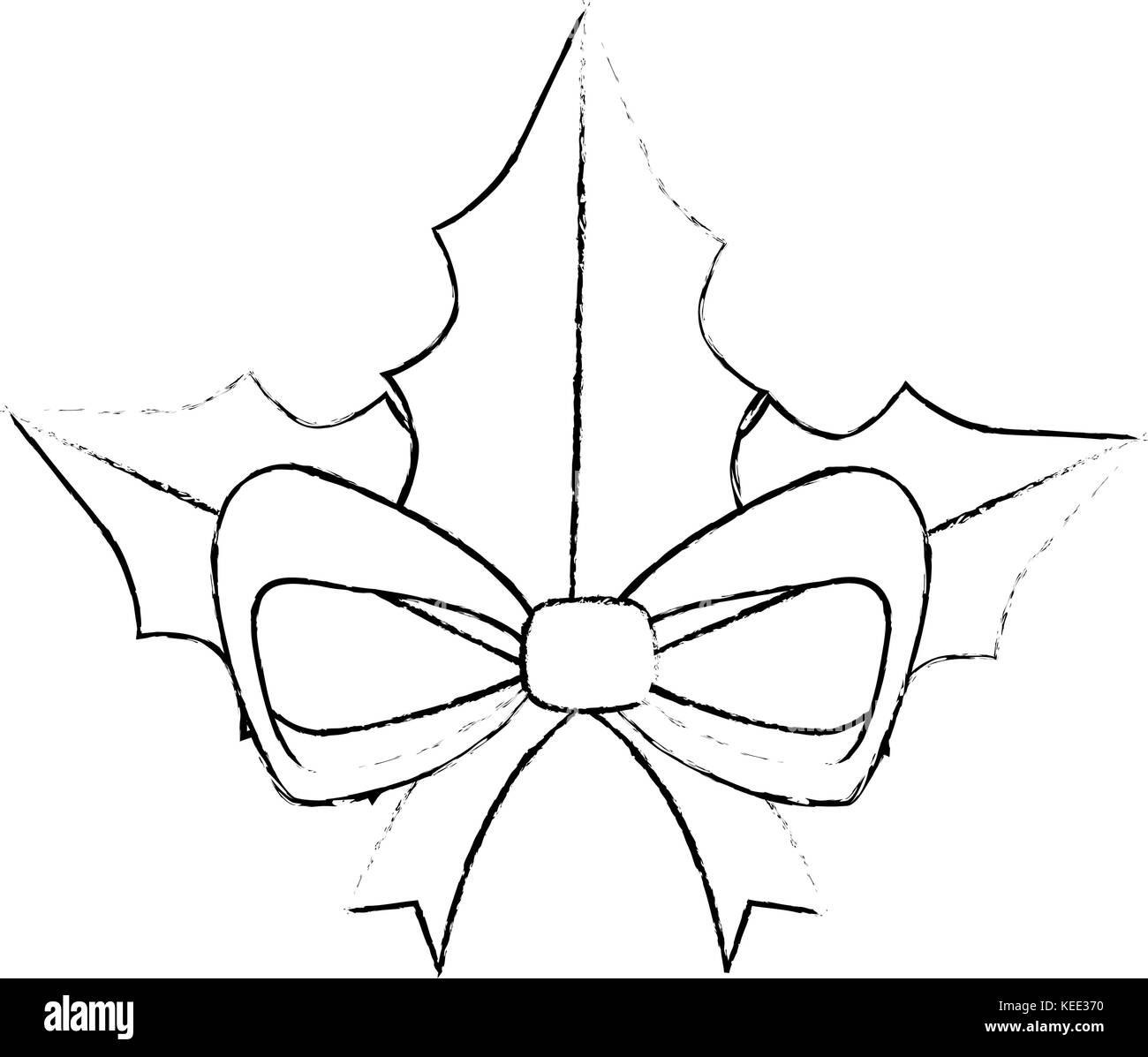 leafs christmas decoration icon Stock Vector Image & Art - Alamy
