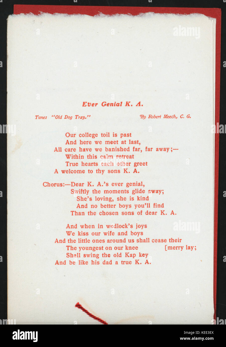 This image shows a dinner event held by the Kappa Alpha fraternity at ...