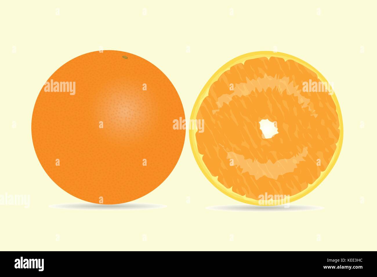 Whole ripe orange fruit Stock Vector Images - Alamy