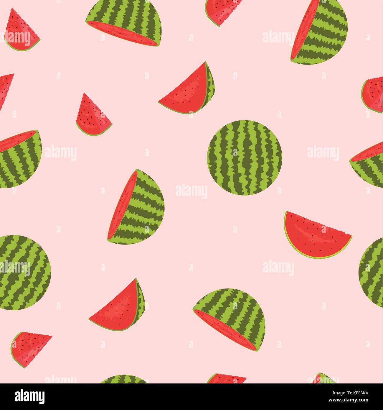Seamless watermelon pattern on a light background Stock Vector Image ...