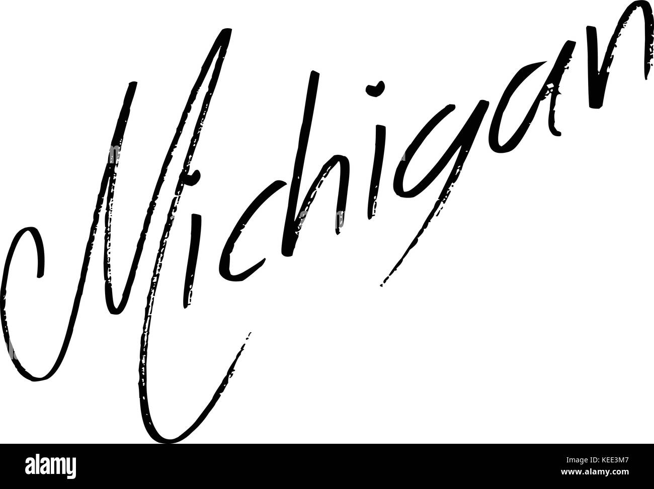Michigan text sign illustration on White background Stock Vector Image ...