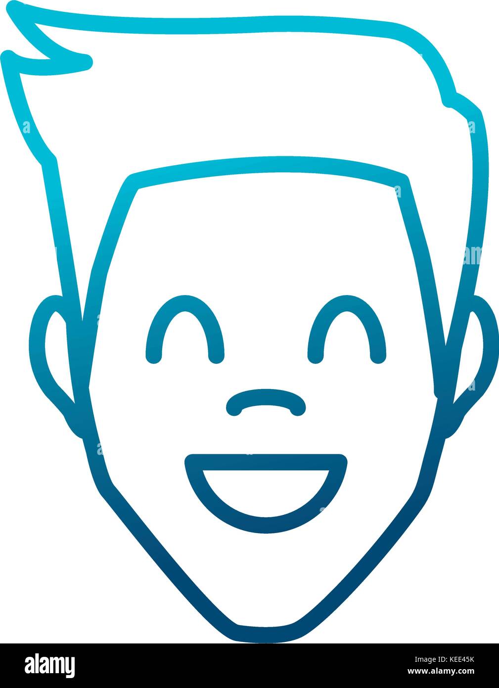 Man smiling face Stock Vector Image & Art - Alamy