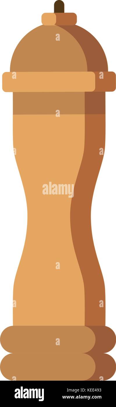 Wooden pepper pot Stock Vector Image & Art - Alamy