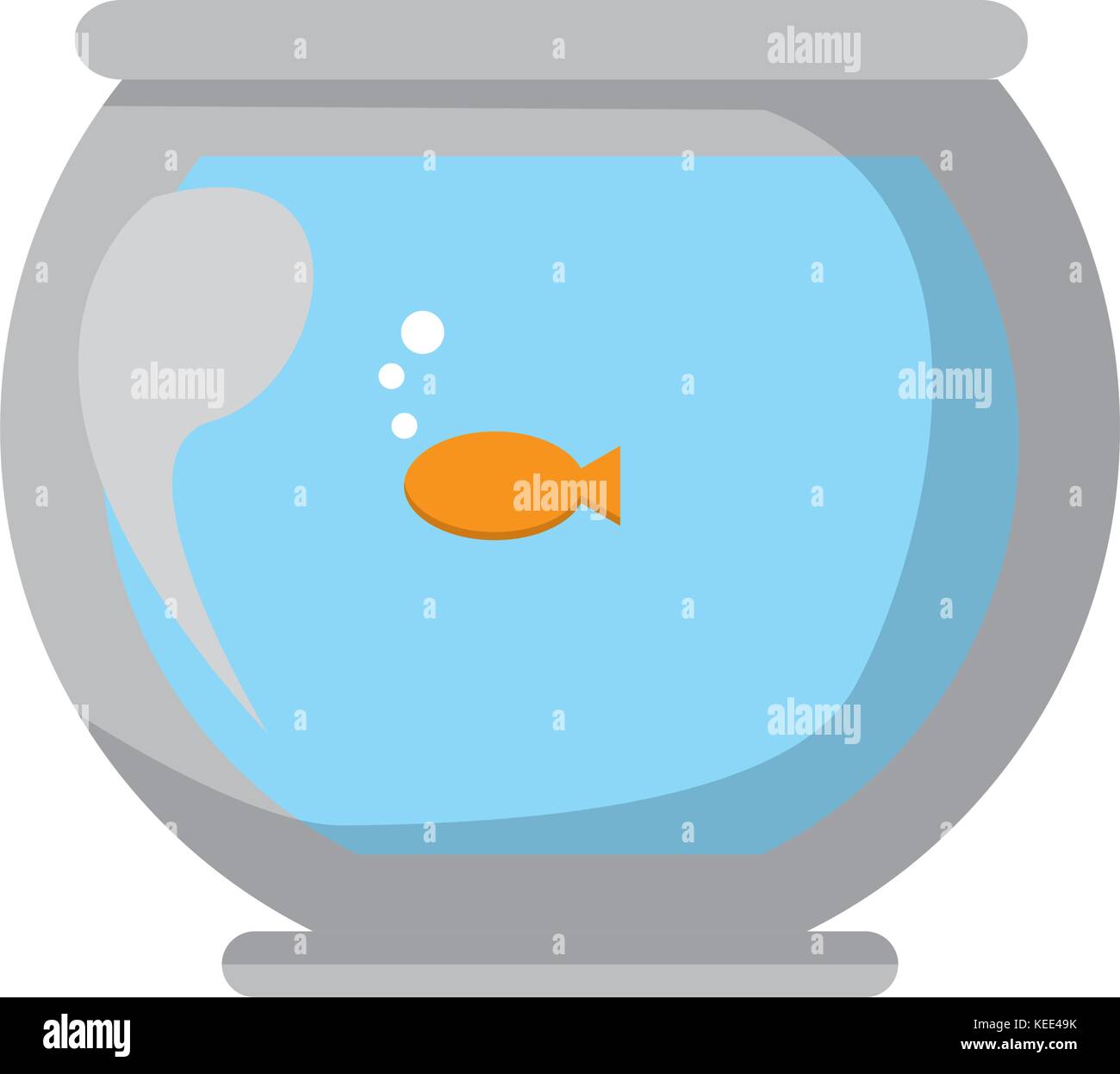 Fish in bowl Stock Vector Image & Art - Alamy