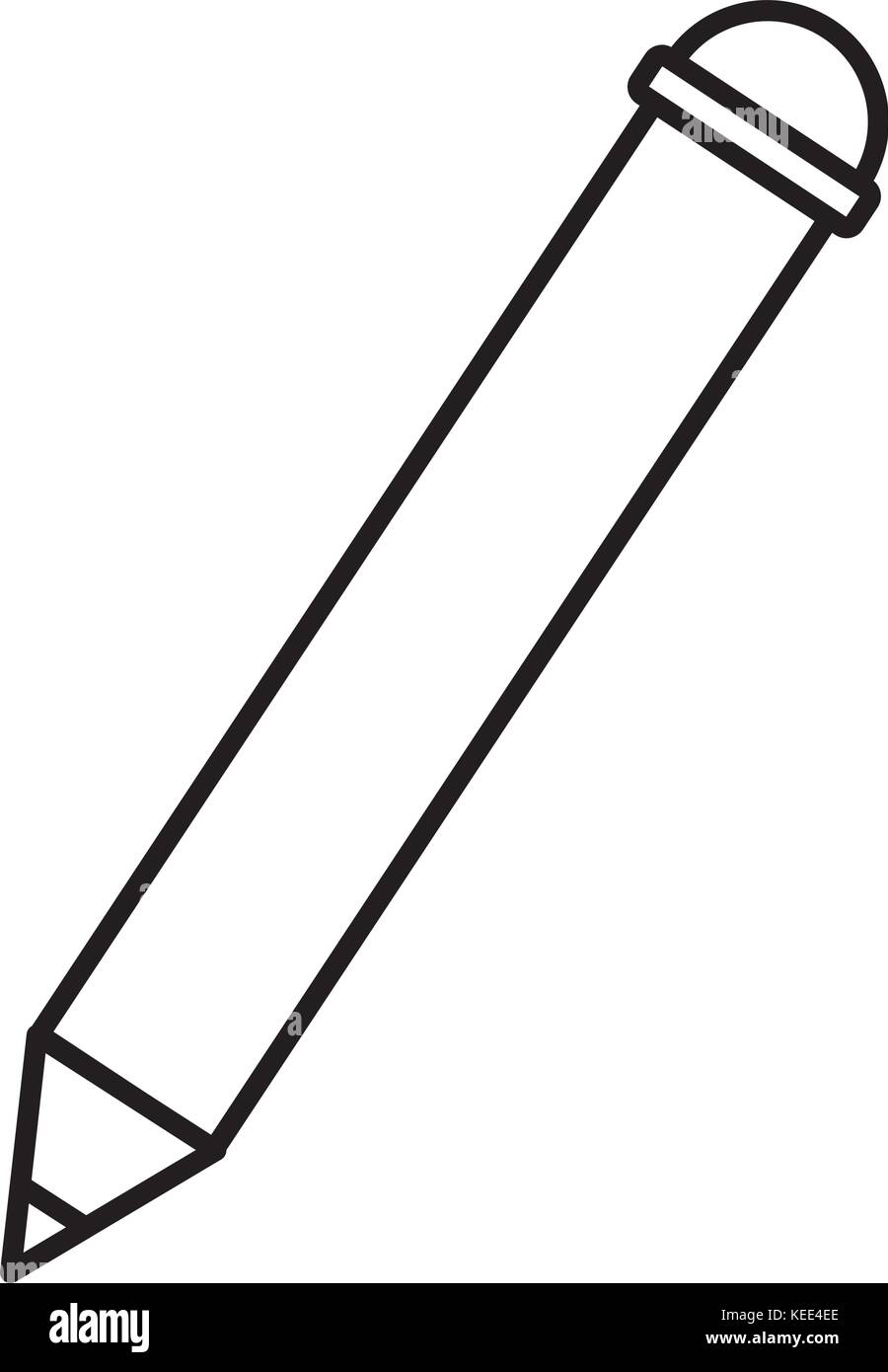 Woden pencil isolated Stock Vector Image & Art - Alamy