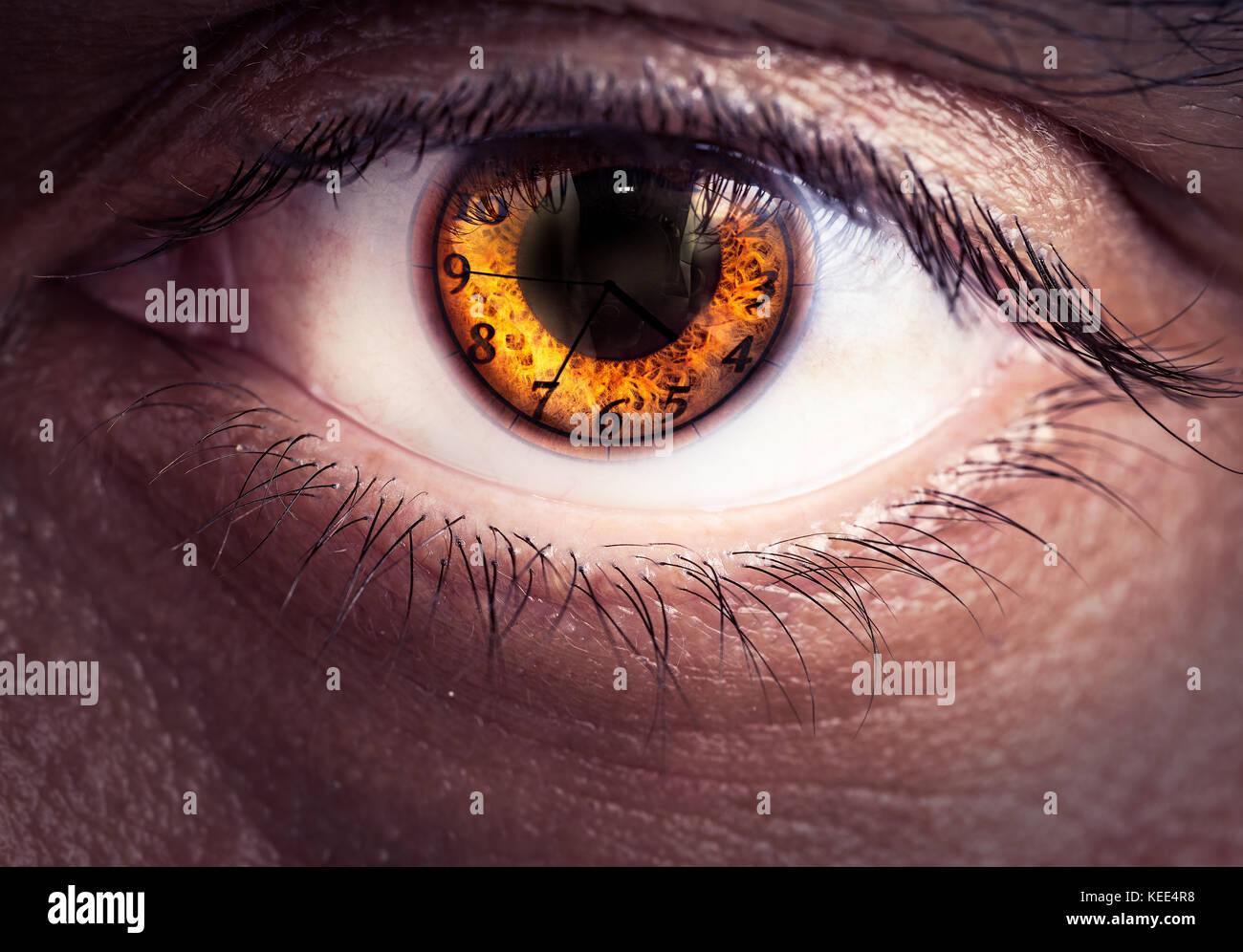 Beautiful human eye contact lens hi-res stock photography and images ...