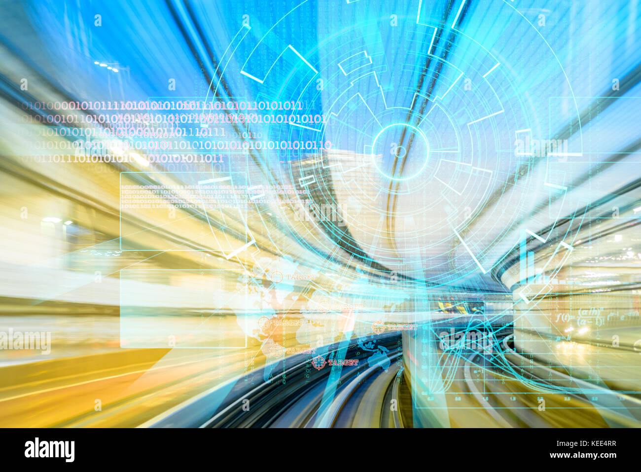 cyber laser target on a speed concept Stock Photo - Alamy