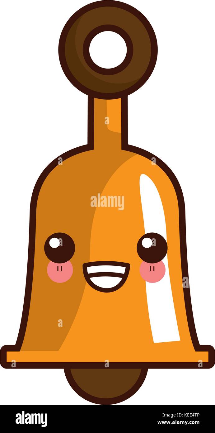 Restaurant bell service kawaii cute cartoon Stock Vector Image & Art ...