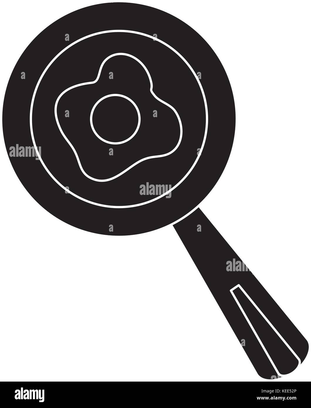 Skillet and turner kitchen utensils Stock Vector Image & Art - Alamy