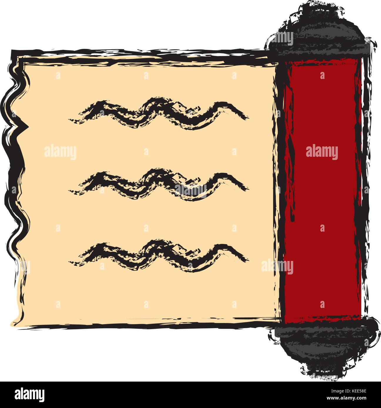 Papyrus Scroll Isolated Stock Vector Images - Alamy